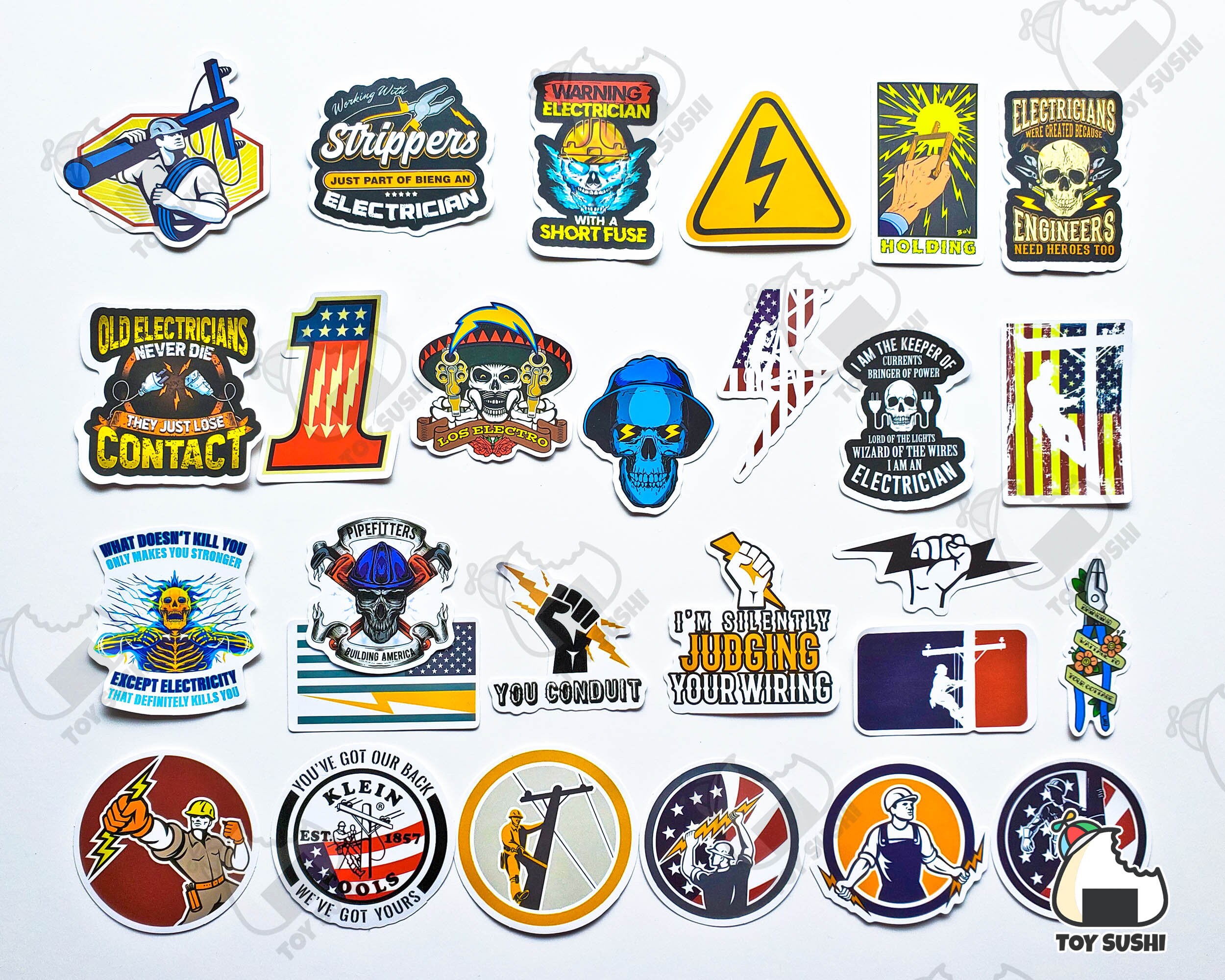 50 Pcs lineman Electrician Sticker Pack - Etsy