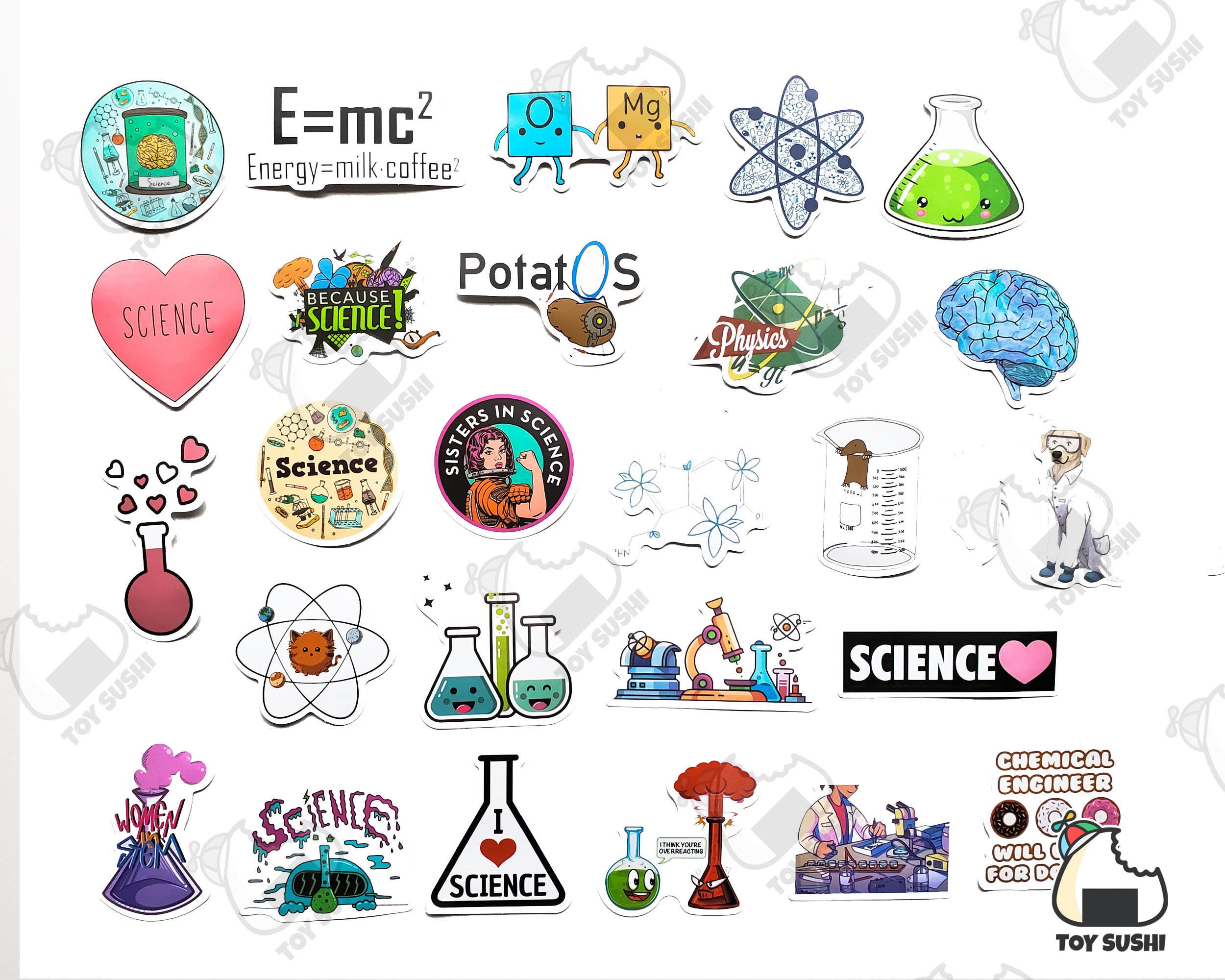 50 Pcs science Laboratory Stickers Pack - Etsy