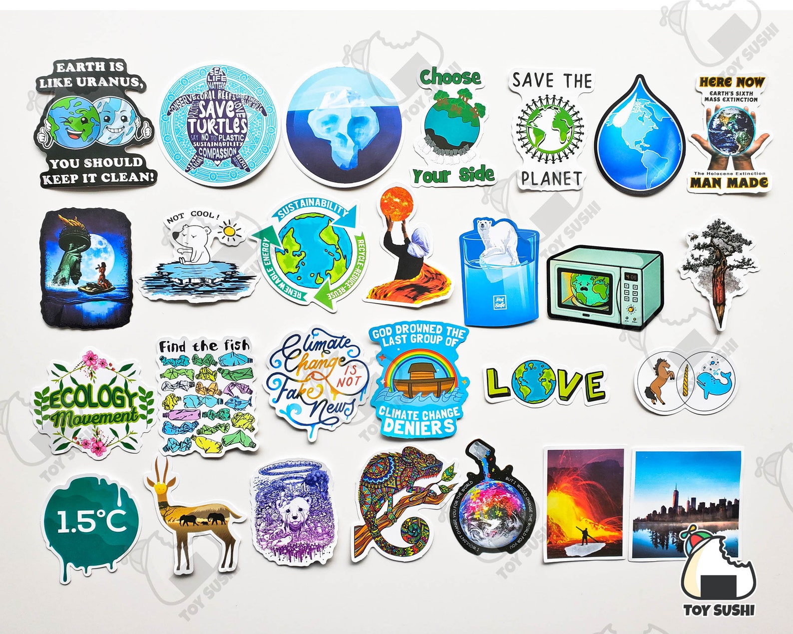 50 Pcs "climate Change" Sticker Pack | Polar Bear | Nature | VSCO ...