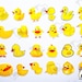 50 Pcs rubber Duck Sticker Pack Baby Shower - Etsy