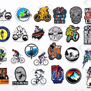 50 Pcs "bicycle" Sticker Pack | Bike | Gift for Him | Gift for Her ...