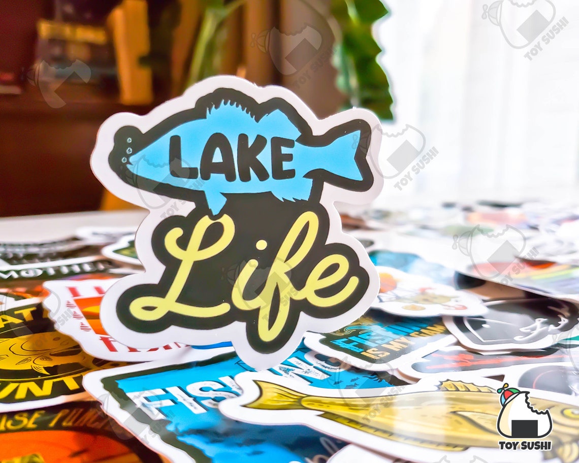 50 Pcs "fishing" Sticker Pack | Fly Fishing Box | Sports Gifts | Fish ...