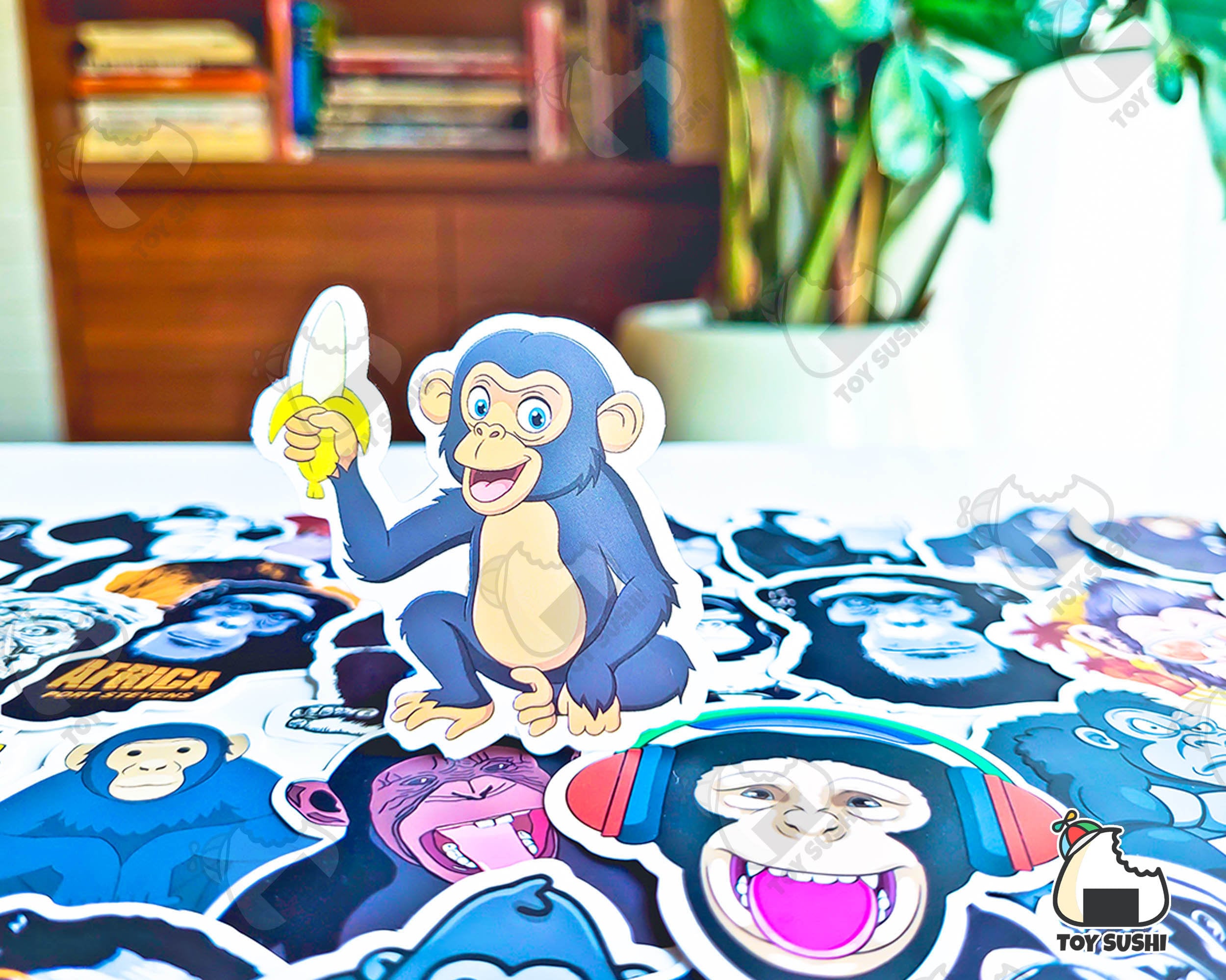 50 Pcs monkey Sticker Pack Chimpanzee Monkey - Etsy