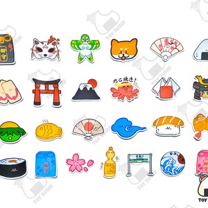 50 Pcs "japan Culture" Sticker Pack | Teru Teru Bozu | Maneki Neko ...