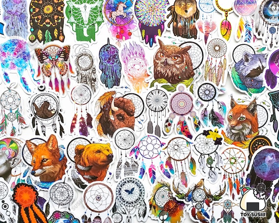 57 Pcs dream Catcher Sticker Pack Wall Hanging - Etsy