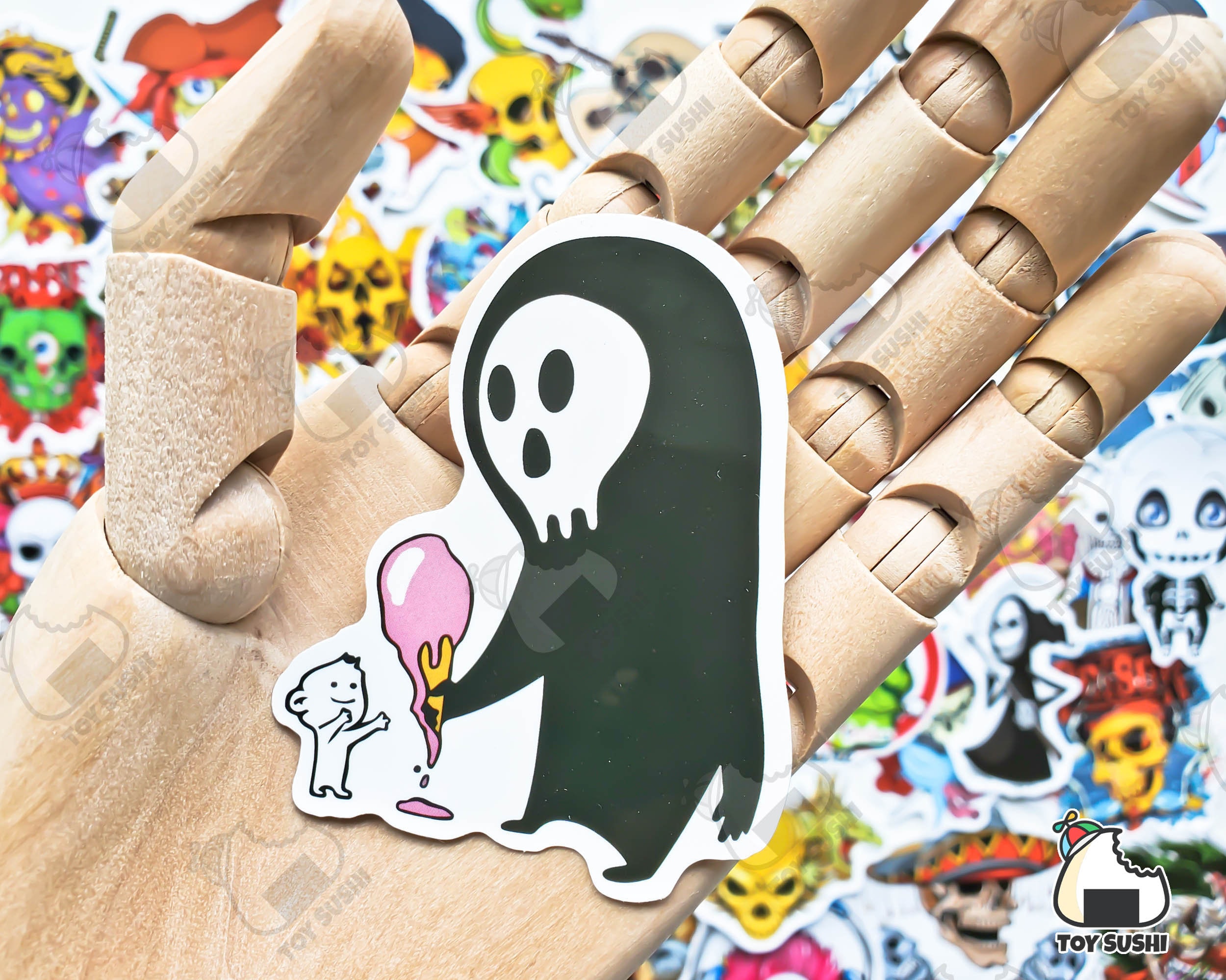 49 Pcs "skeleton & Skull" Sticker Pack | Horror Gifts | Gothic | Spooky ...