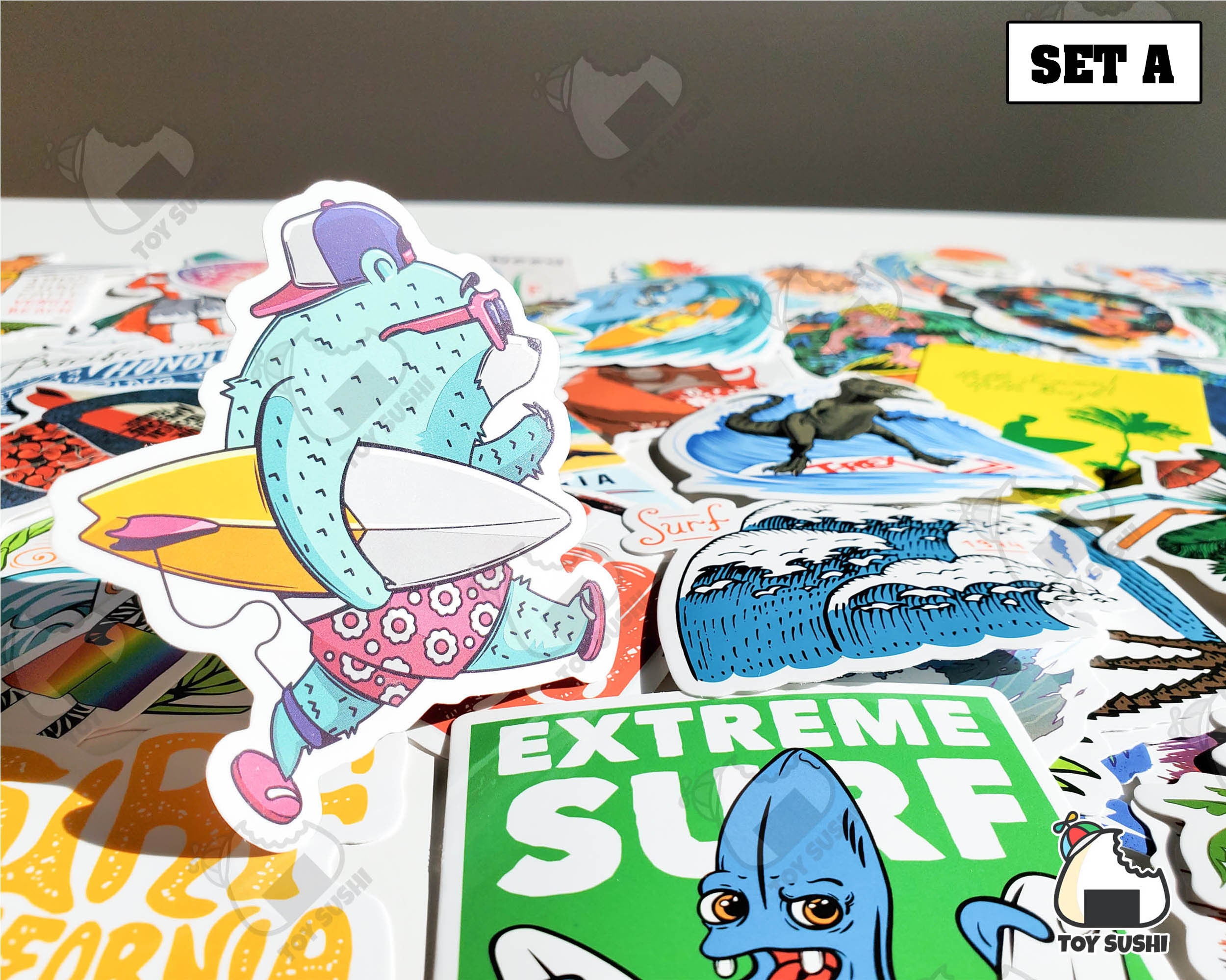 50 Pcs surfing Sticker Pack Beach Hawaii - Etsy Australia