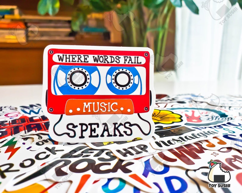 50 Pcs i Love Music Sticker Pack Music Stickers - Etsy