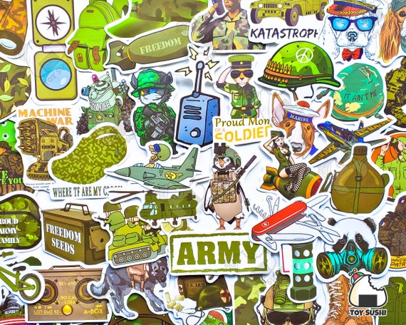 50 Pcs military Army Sticker Pack Swiss Army - Etsy