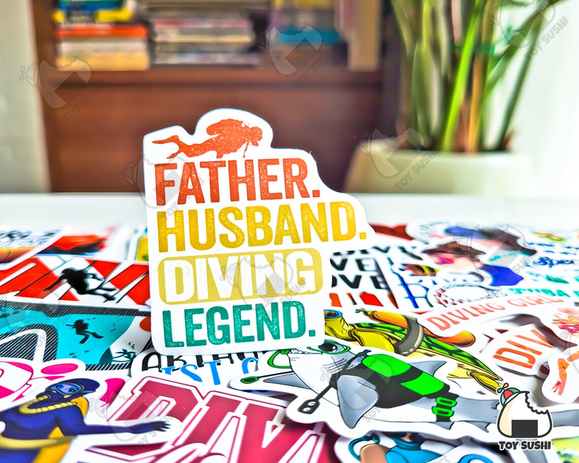 50 Pcs scuba Dive Sticker Pack Diving swimming - Etsy