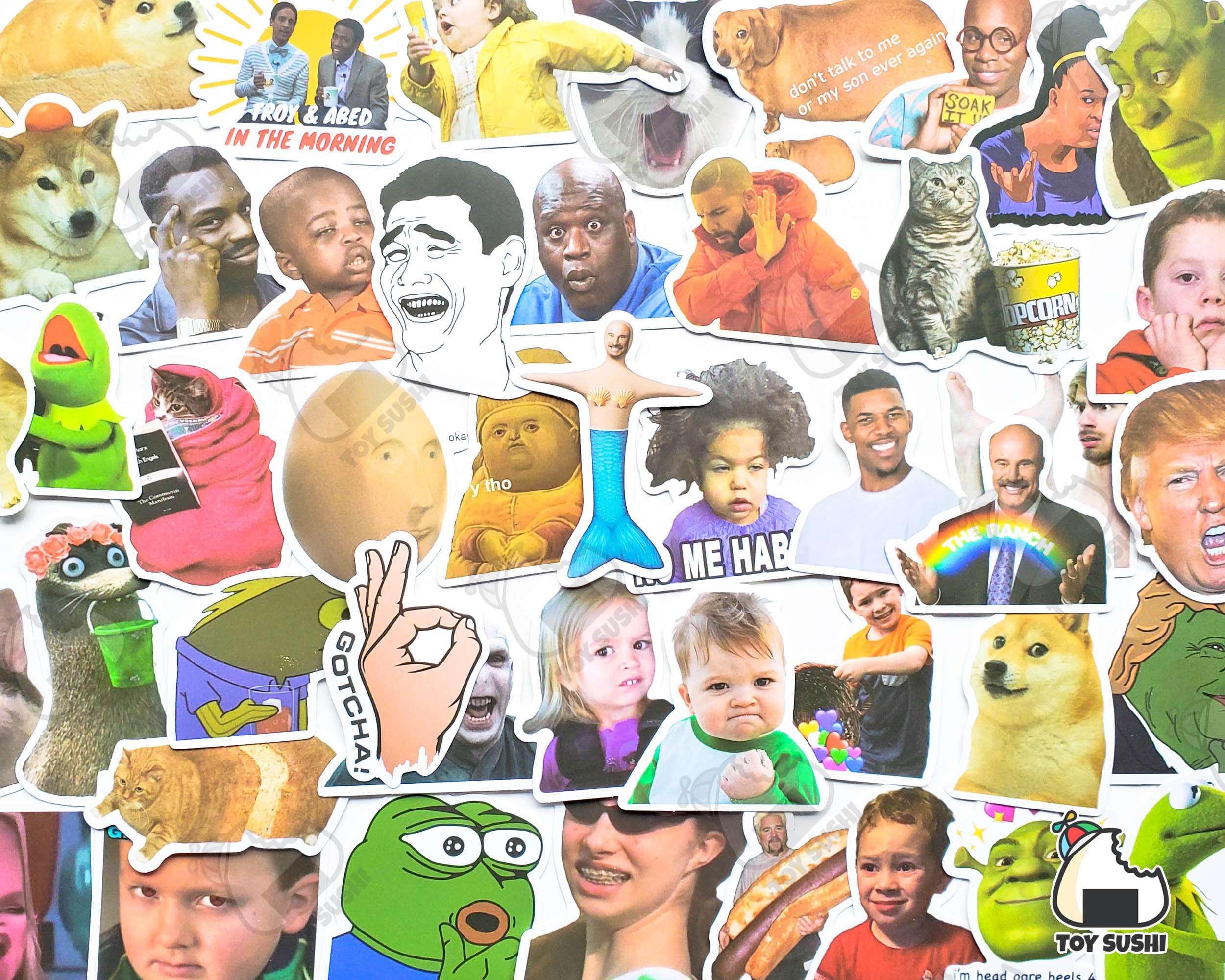 50 Pcs meme Sticker Pack Gift for Her Friendship Meme Stickers Funny ...