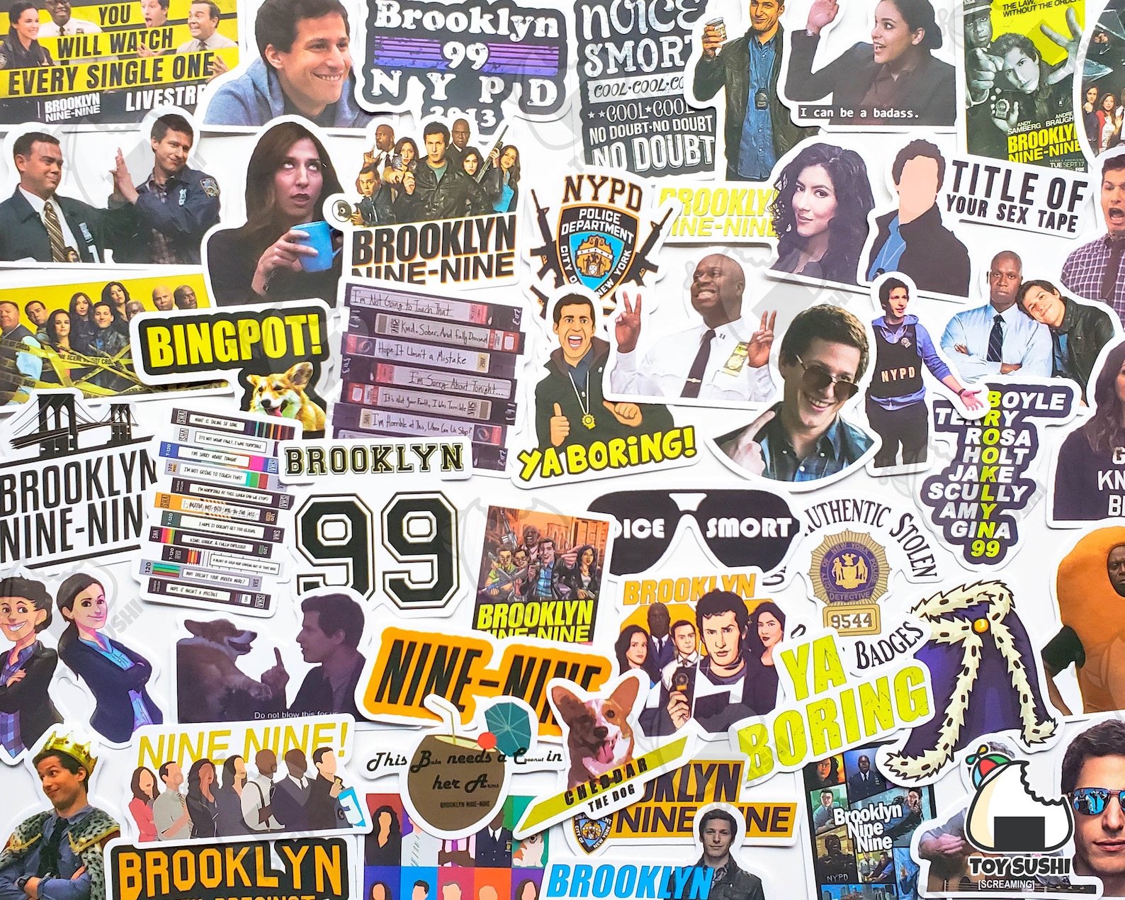 50 Pcs brooklyn 99 Sticker Pack B99 NYPD - Etsy