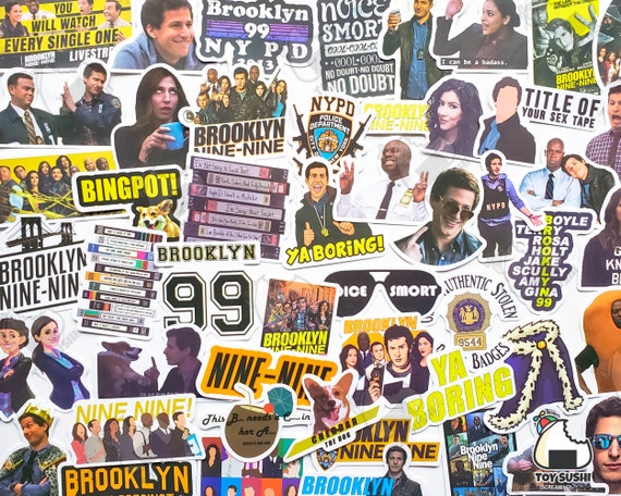 50 Pcs brooklyn 99 Sticker Pack B99 NYPD - Etsy UK