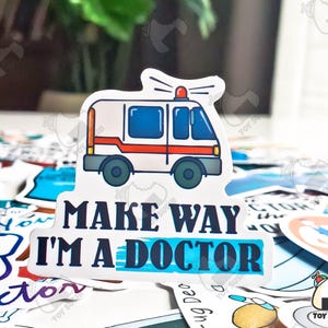 50 Pcs "doctor" Sticker Pack | Stethoscope | Doctor's Note | Healthcare ...
