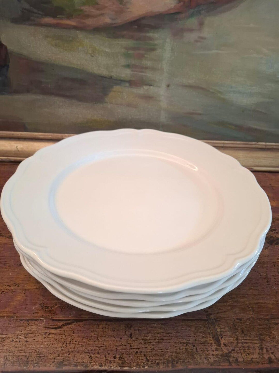 5 Ikea Arv Plates, Charger Plate, White - Etsy