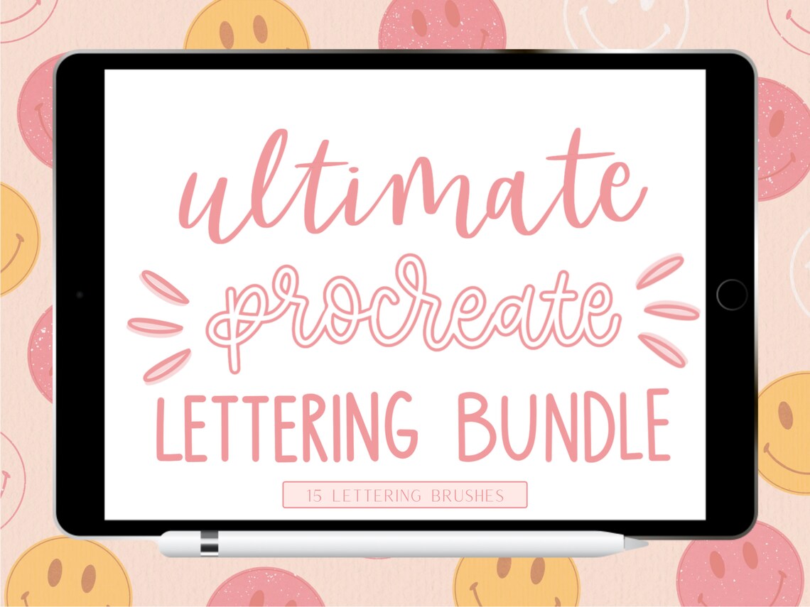 Procreate Brushes Ultimate Procreate Lettering Bundle 15 - Etsy