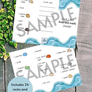 Printable Rocks and Fossils Checklist - Etsy