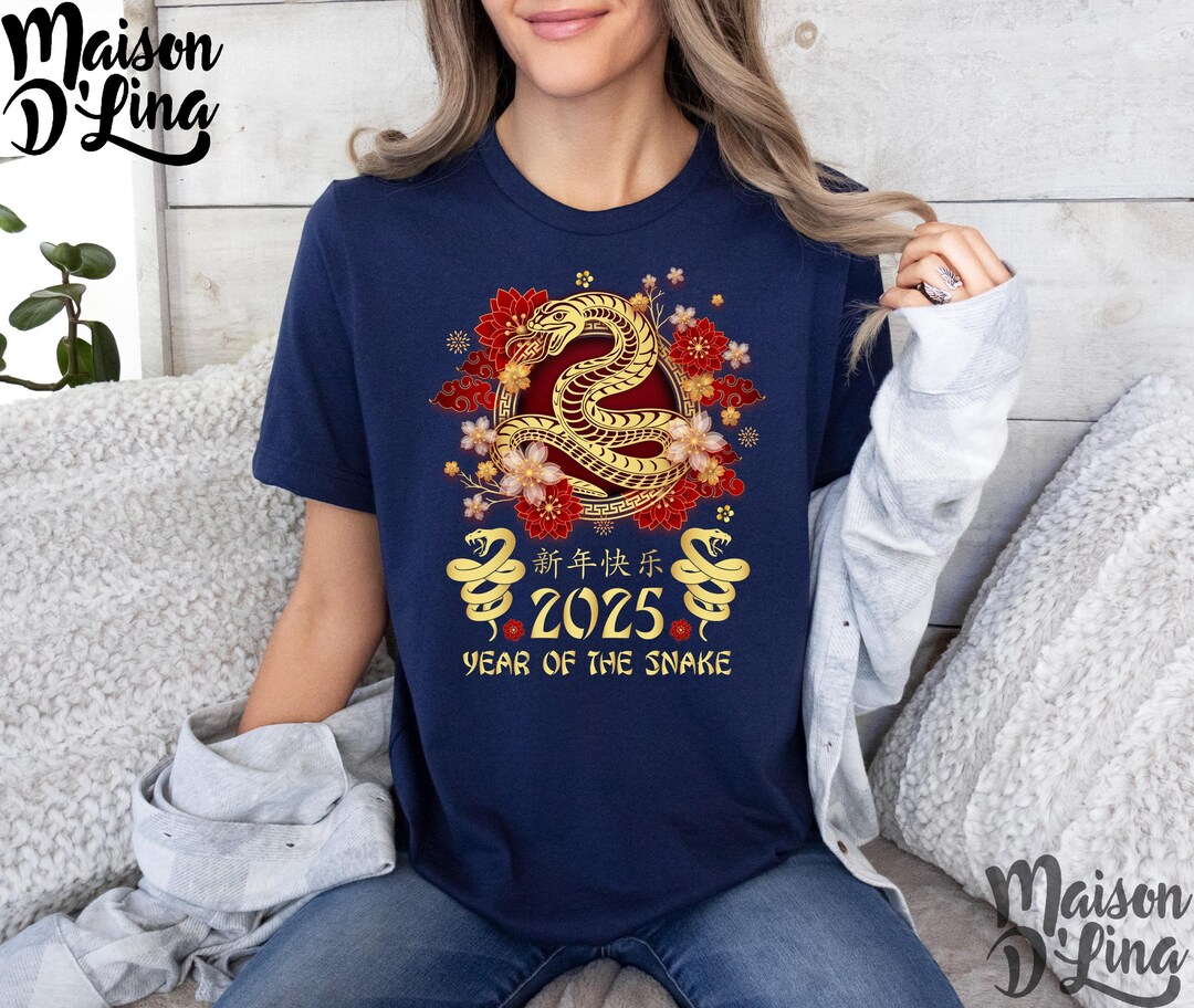 The Year of the Snake Shirt, Chinese New Year 2025 Shirt, Chinese ...