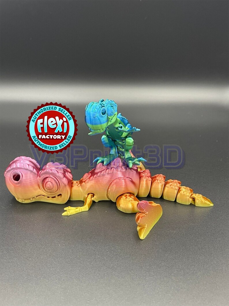 Articulated Flexible T-rex Dinosaur Flexy Factory Authorized - Etsy