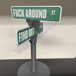 FAFO Street Signs Decoration for Bars, Table Tops, Desk 3D Printed ...