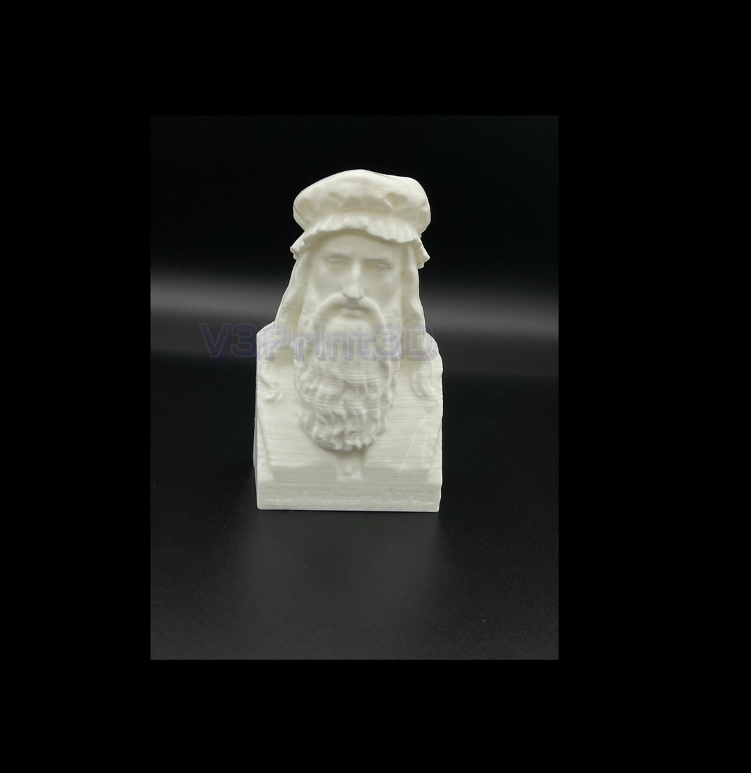 Leonardo Da Vinci Bust, History Statue, Decoration for Home, Office ...