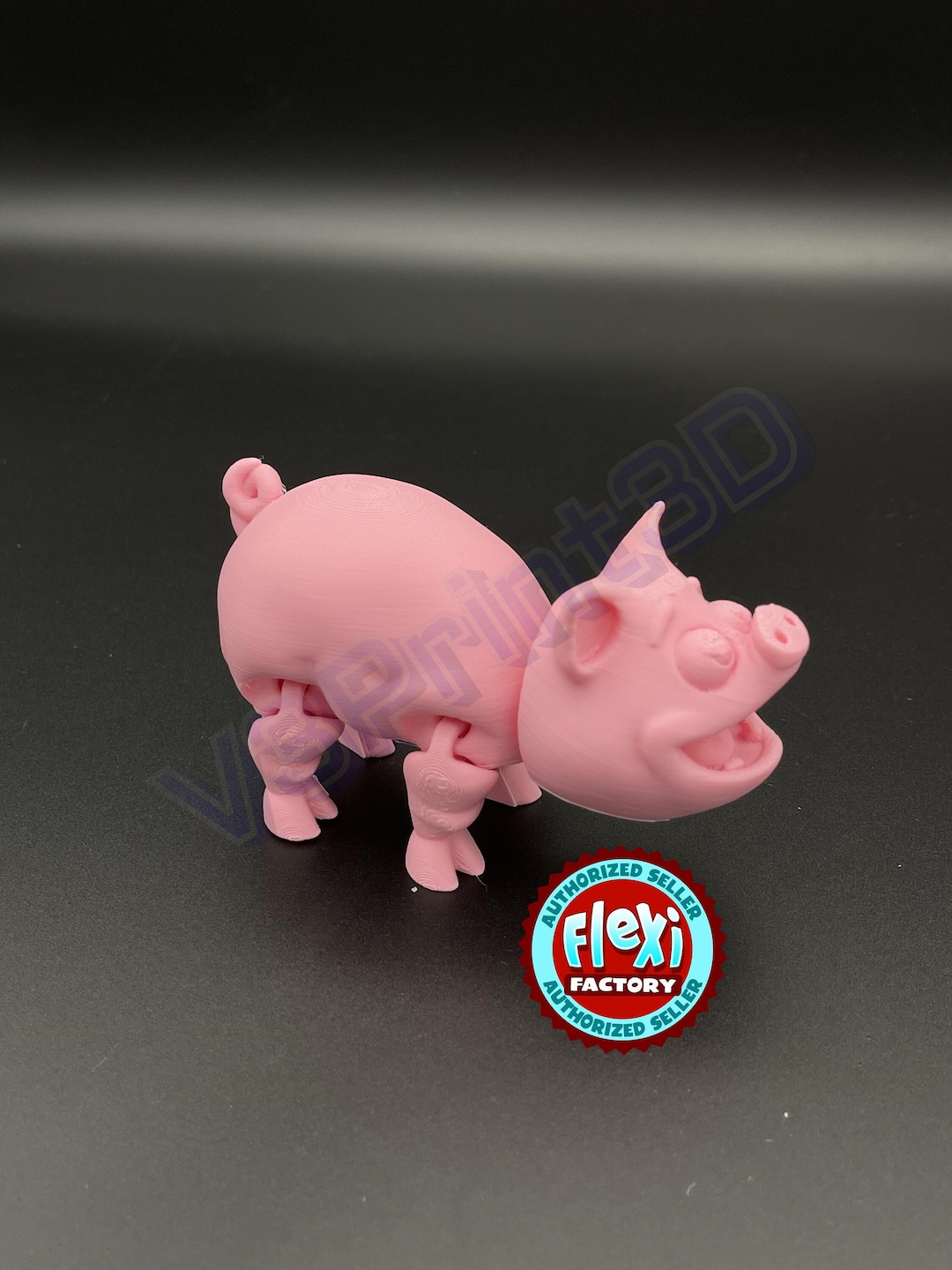 Articulated Flexible Pig Flexy Factory Authorized Reseller, 3D Printed Dino, Fidget and Stress ...