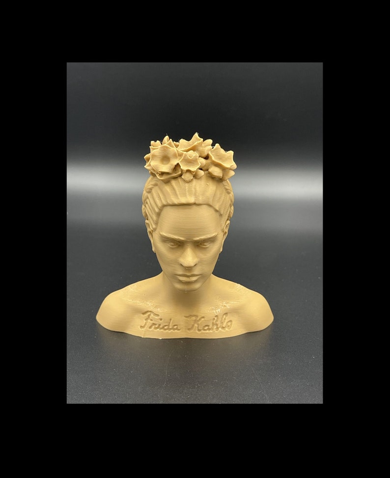 Frida Khalo Bust 3D Printed Statue - Etsy