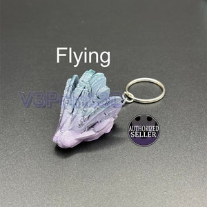 Dragon Head Keychain, Articulated Dragon Head Keychain. Dragon Desk and ...