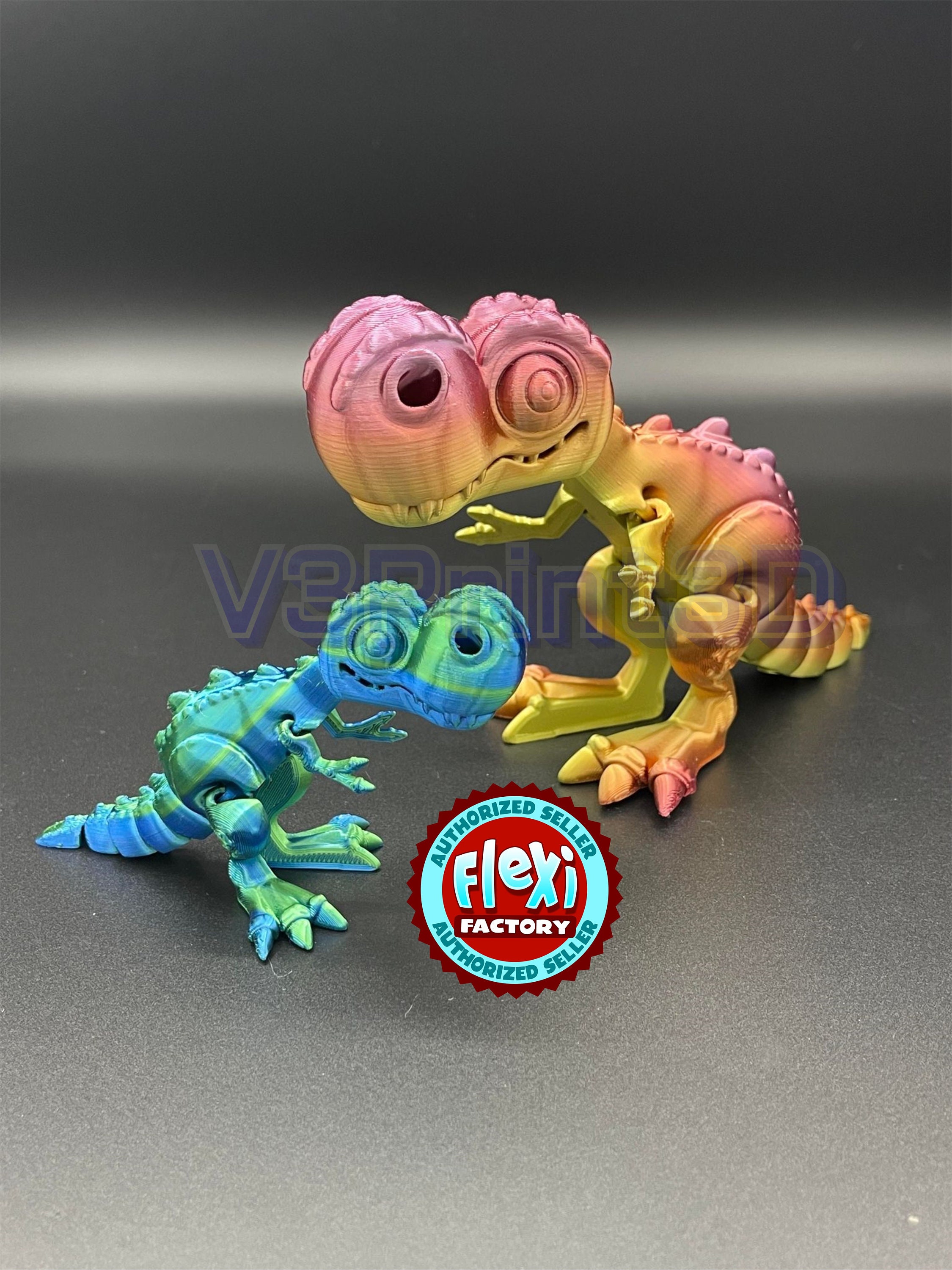 Articulated Flexible T-rex Dinosaur Flexy Factory Authorized - Etsy ...