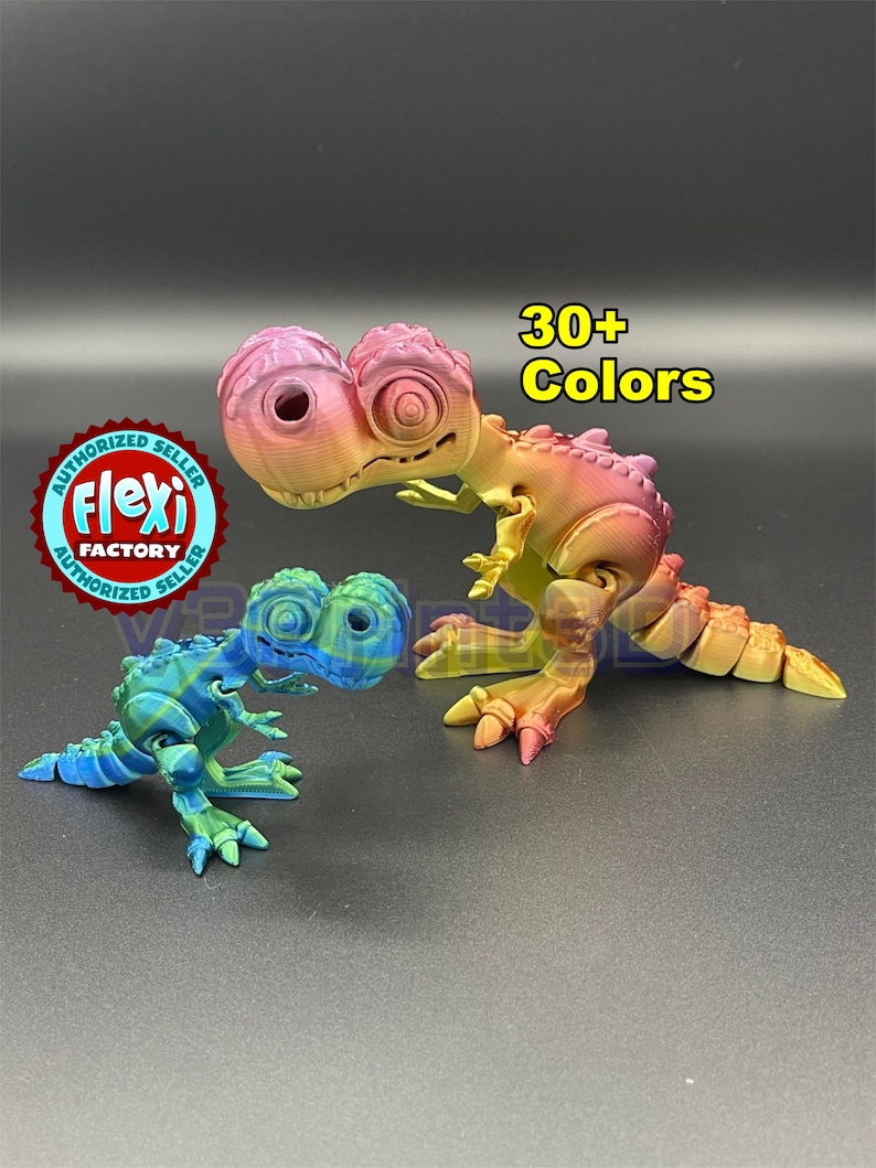 Articulated Flexible T-rex Dinosaur Flexy Factory Authorized - Etsy