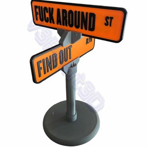 FAFO Street Signs Decoration for Bars, Table Tops, Desk | 3D Printed ...