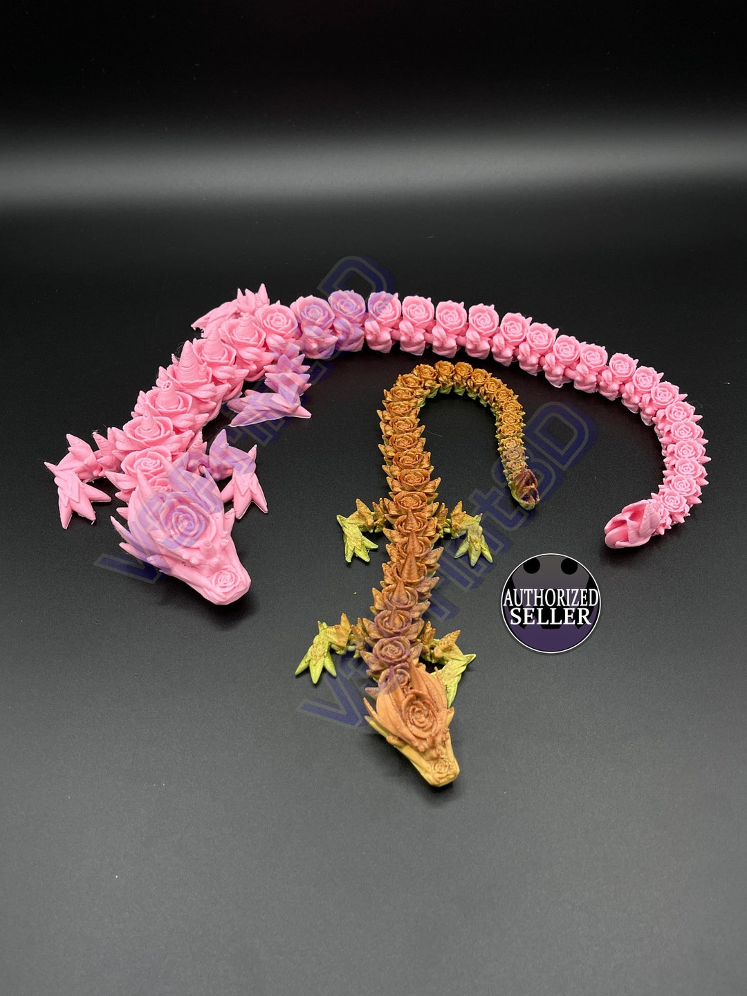 Flexible Articulated Rose Dragon. Dragon Desk and Home Decor, Dragon ...