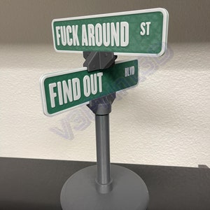 FAFO Street Signs Decoration for Bars, Table Tops, Desk | 3D Printed ...