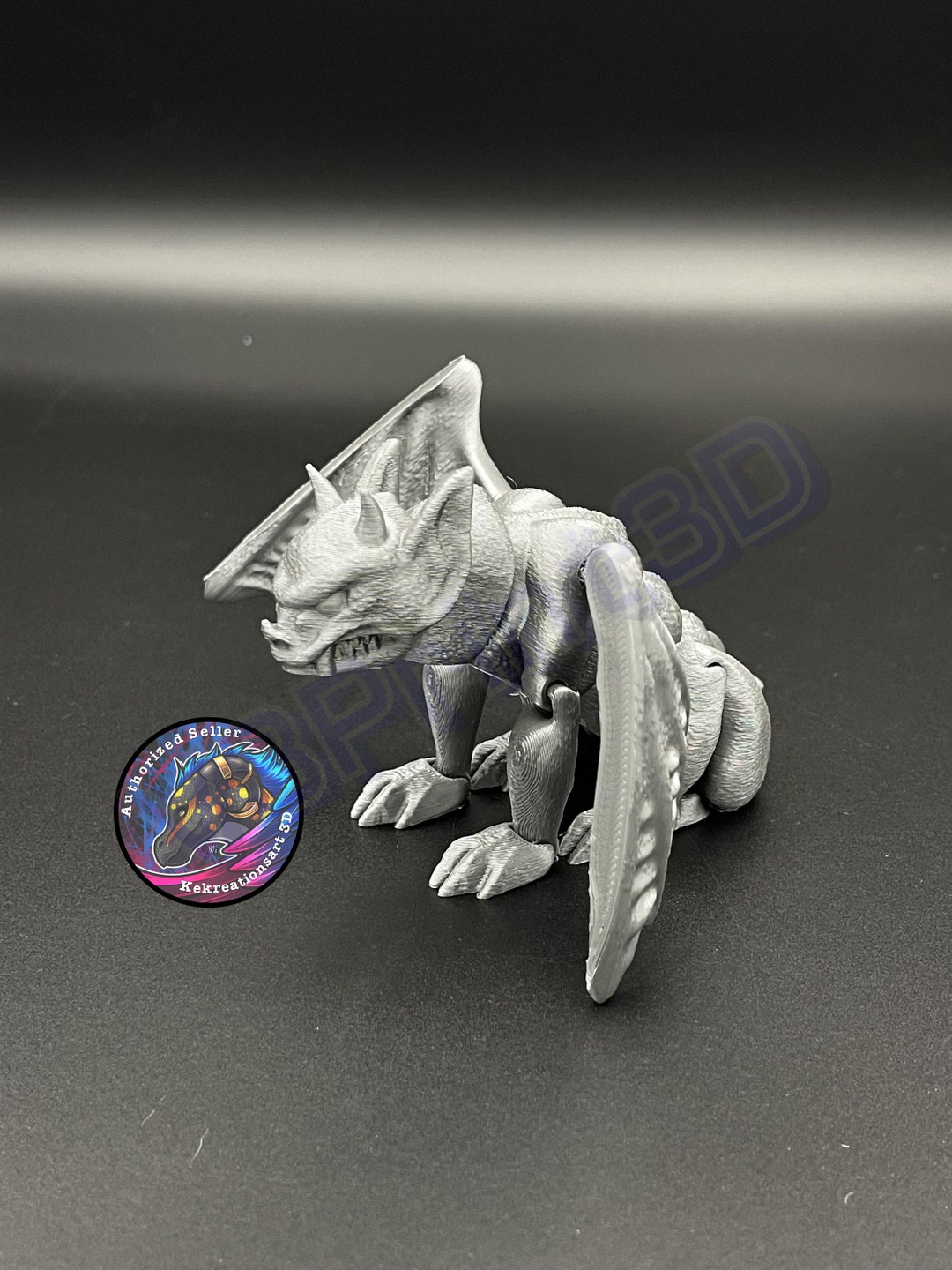 Articulated Flexible Gargoyle, Authorized Reseller, 3D Printed , Fidget ...