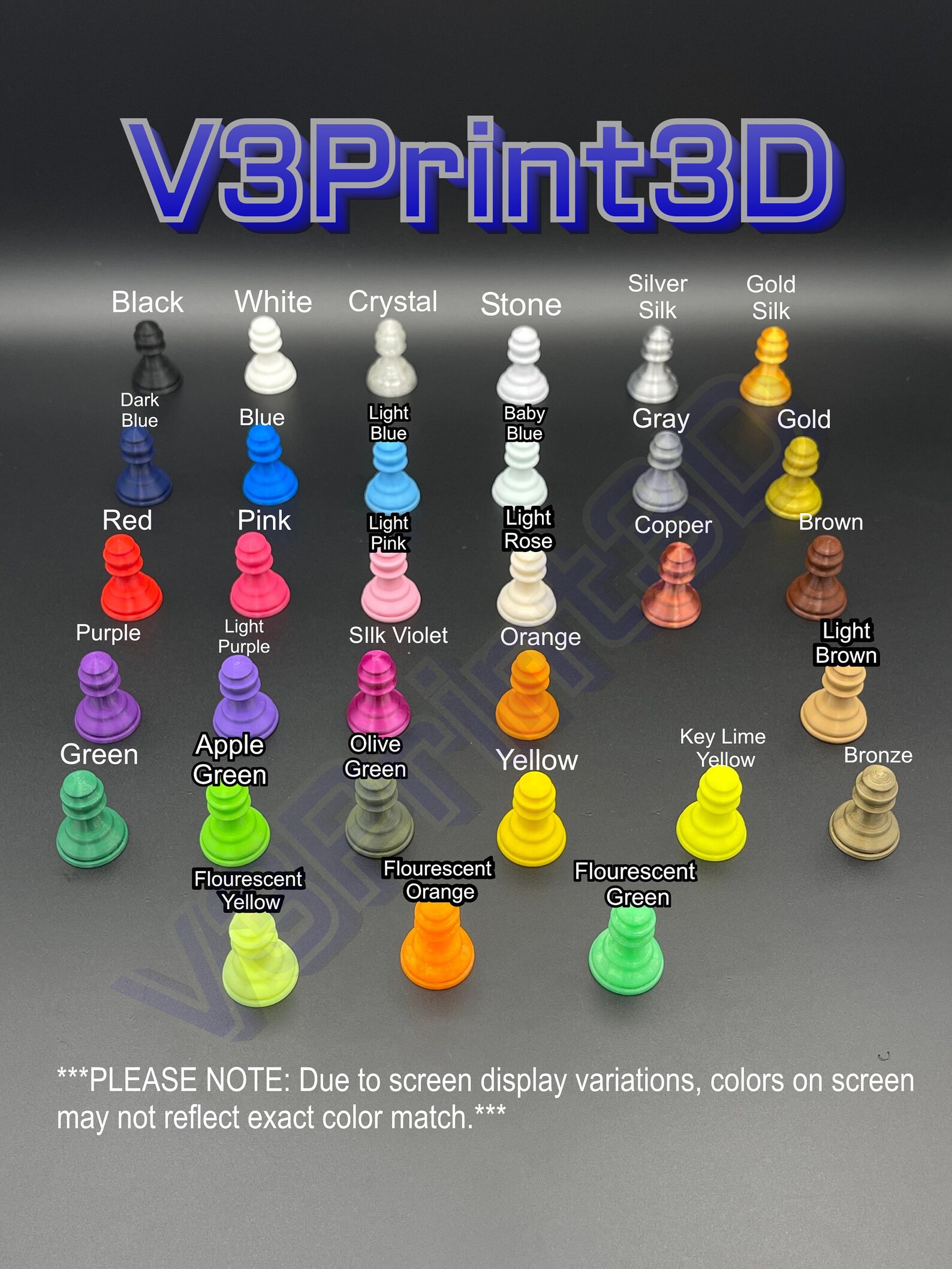 Desk Name Plate 3D Printed Sweeping Text Display With Stand - Etsy