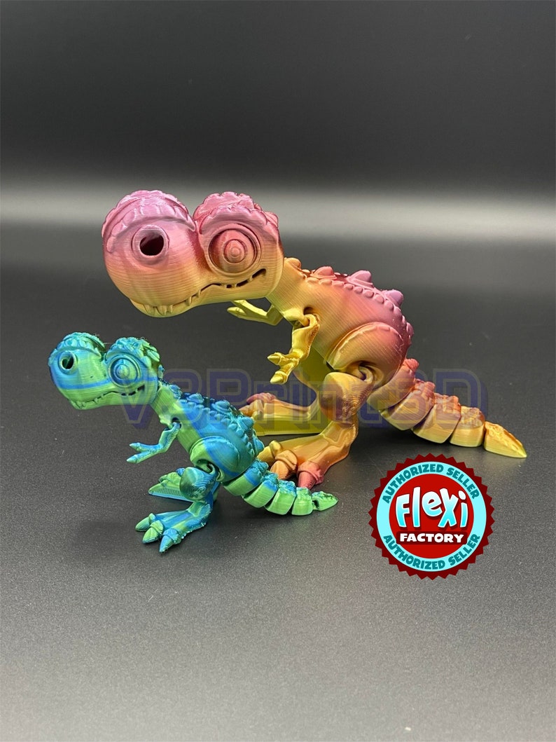 Articulated Flexible T-rex Dinosaur Flexy Factory Authorized - Etsy