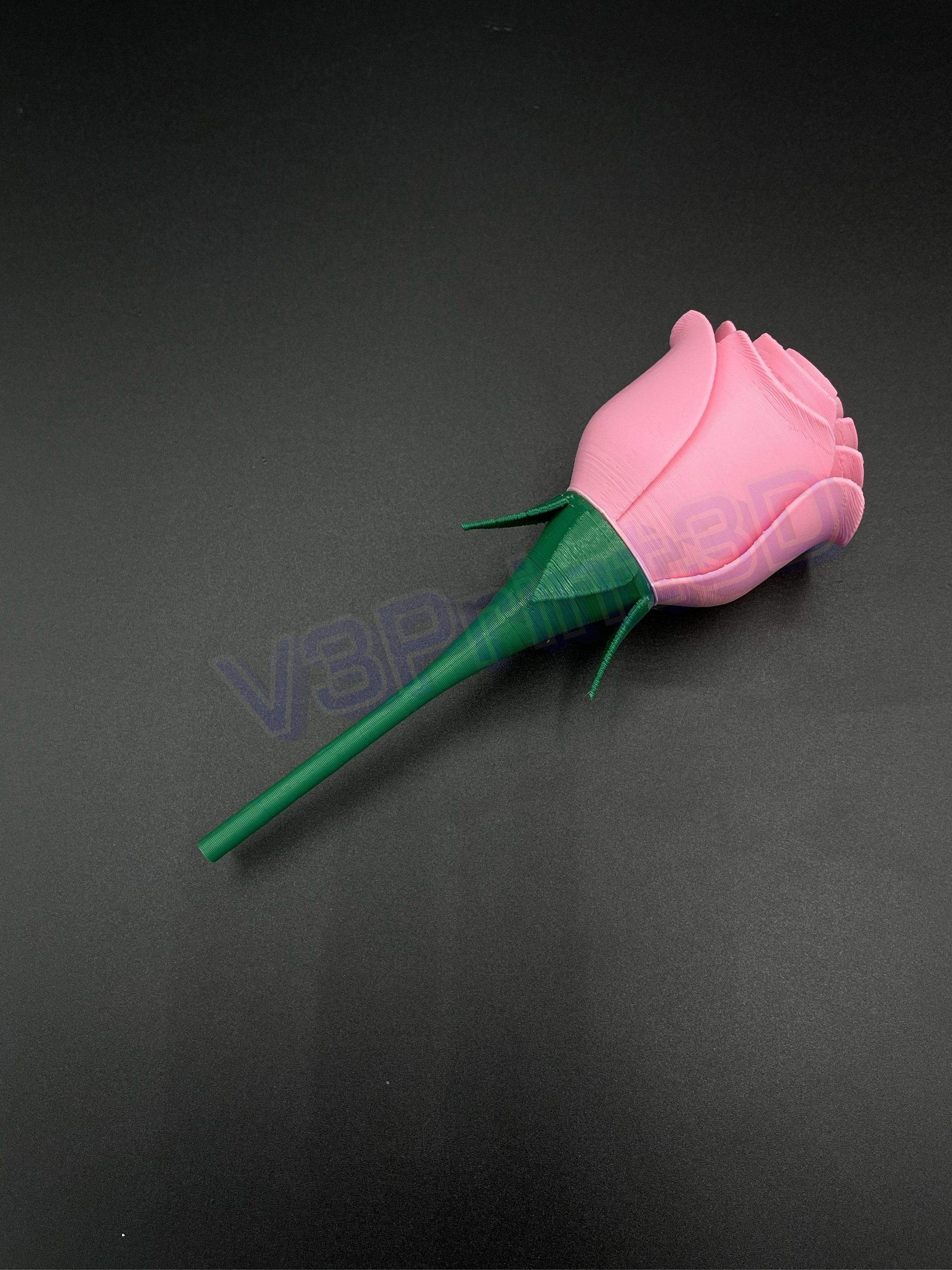 3D Printed Rose Flowers With Vase Perfect Gift Idea for | Etsy