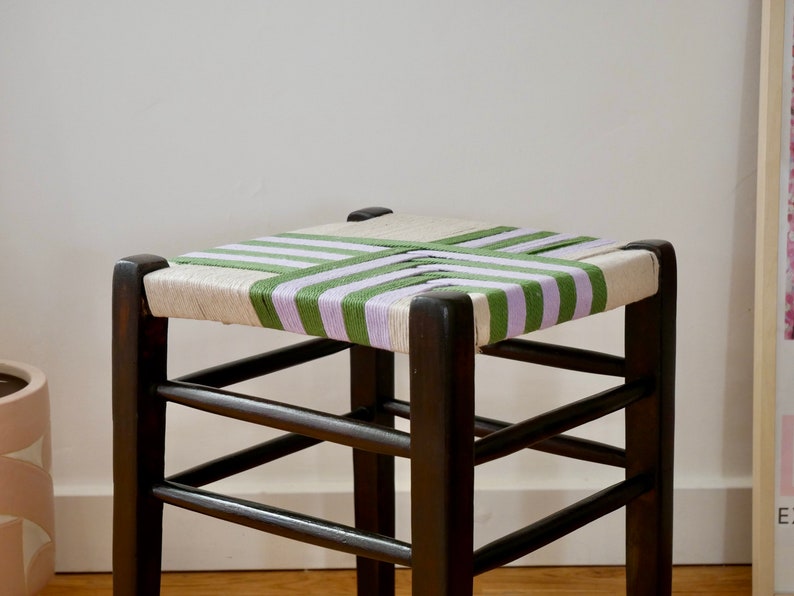 Woven Stool - Old Stool - Vintage Stool - Artisanal Weaving - Etsy
