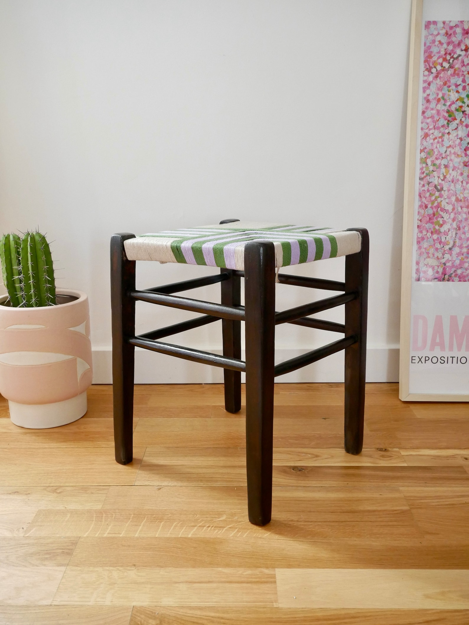 Woven Stool - Old Stool - Vintage Stool - Artisanal Weaving - Etsy