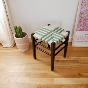 Woven Stool - Old Stool - Vintage Stool - Artisanal Weaving - Etsy