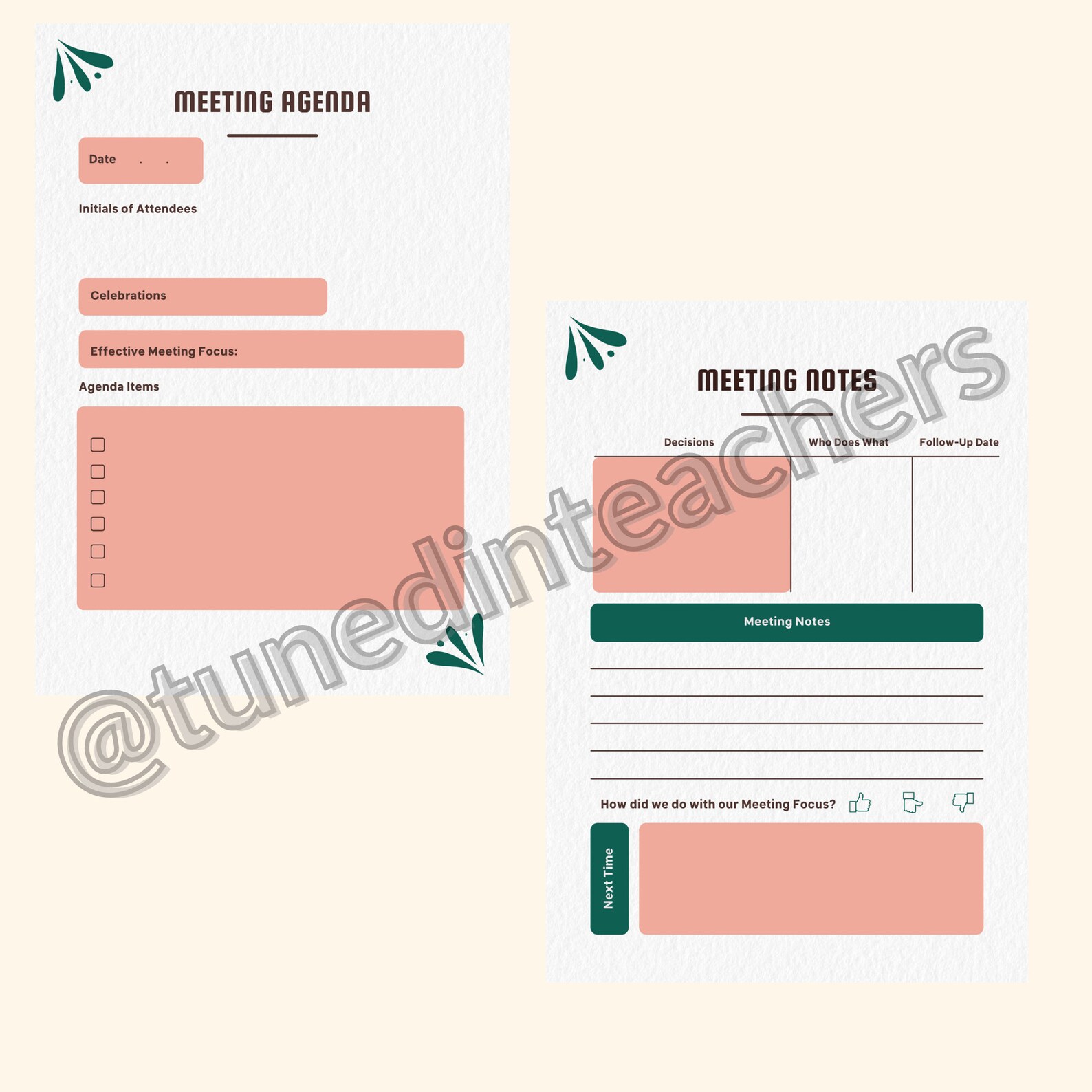 Effective Teacher Team Meeting Agenda PLC Agenda Teacher Meeting ...