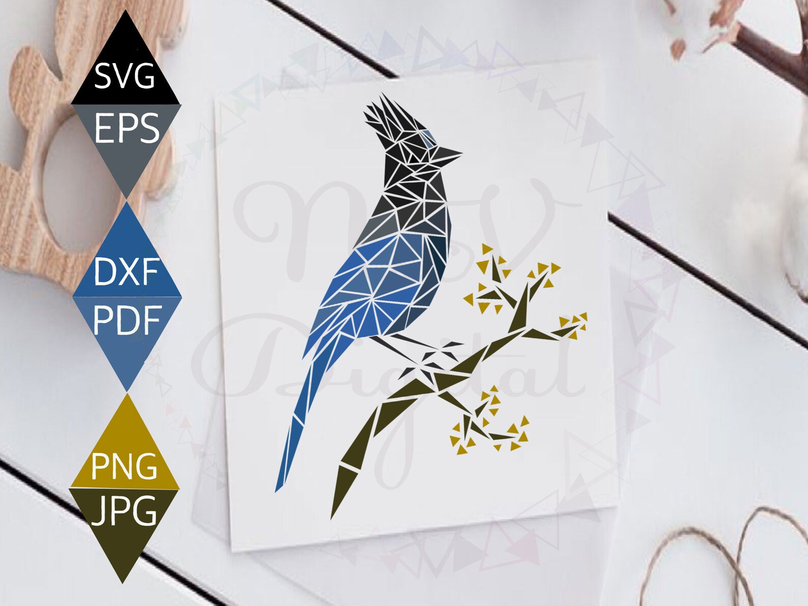 Steller's Jay Svg, Bird SVG, Stellar Jay Bird SVG, Blue Bird Svg ...