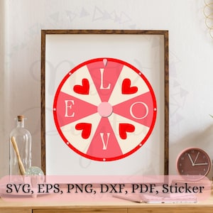 Vintage Love Spin Wheel Png, Retro Wheel Heart Doodle Gift Tag Png,cute ...