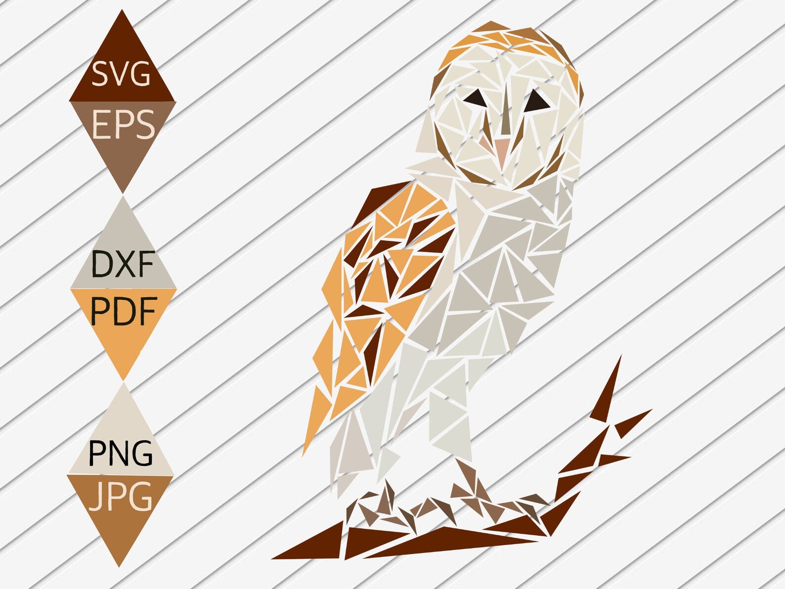 Bird SVG Owl SVG Brown Bird SVG Barn Owl Svg Bird Print | Etsy Canada