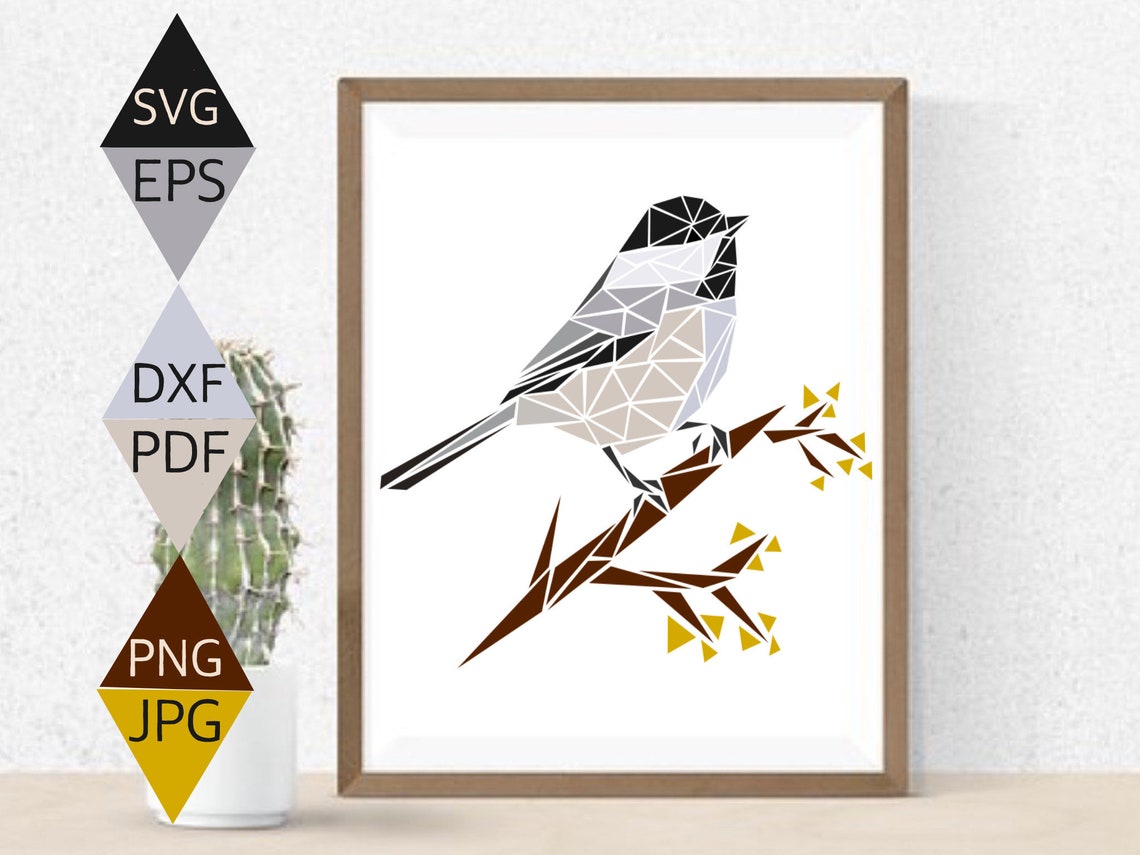 Bird SVG Black Capped Chickadee SVG Chickadee Bird SVG | Etsy