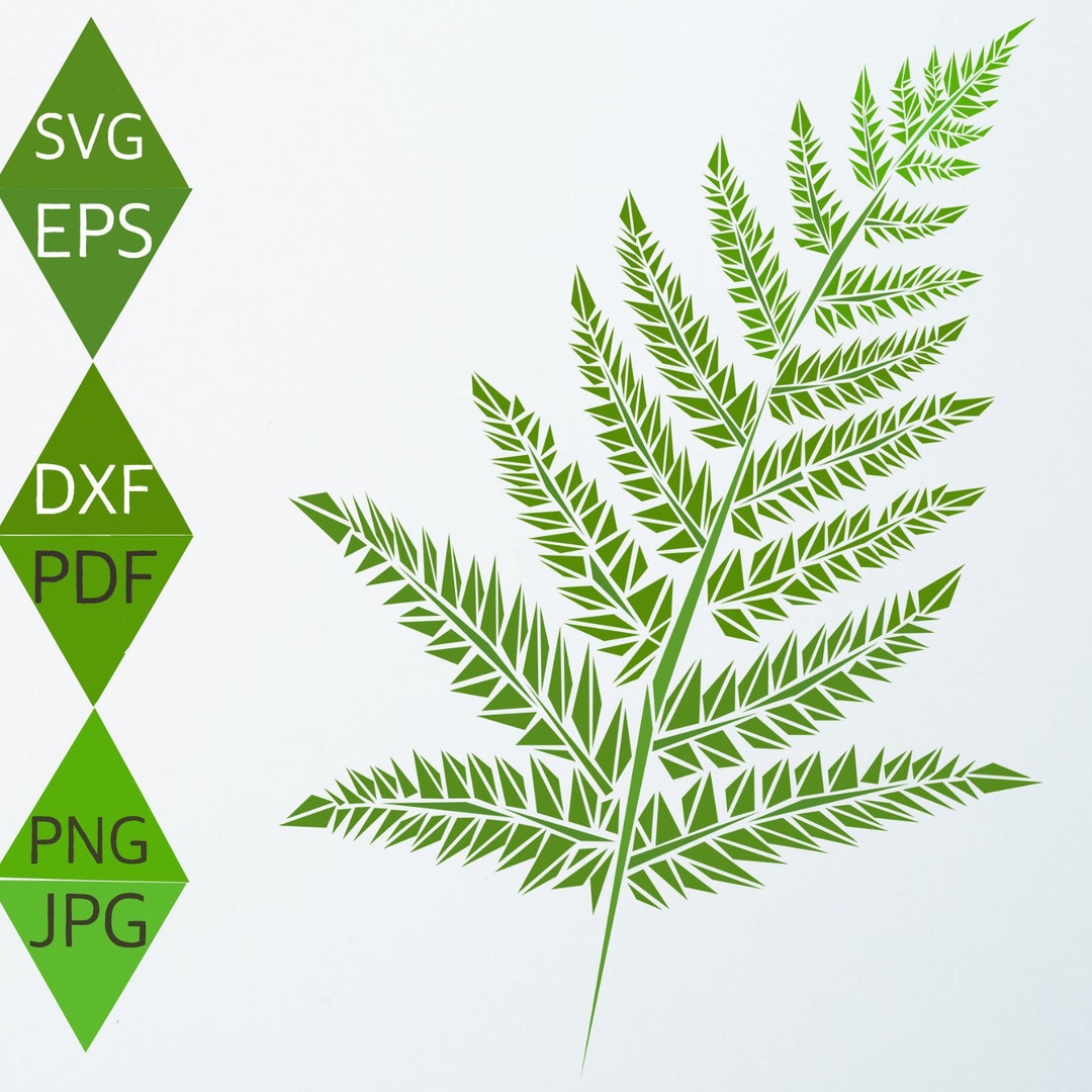 Fern Svg Green Fern Svg Fern Leaf Svg Tropical Flower Svg - Etsy UK