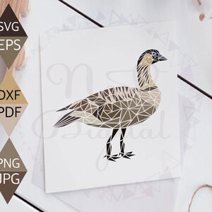 Hawaiian Nene Bird Svg, Goose Svg, Hawaiian State Bird Svg, Hawaii Nene ...