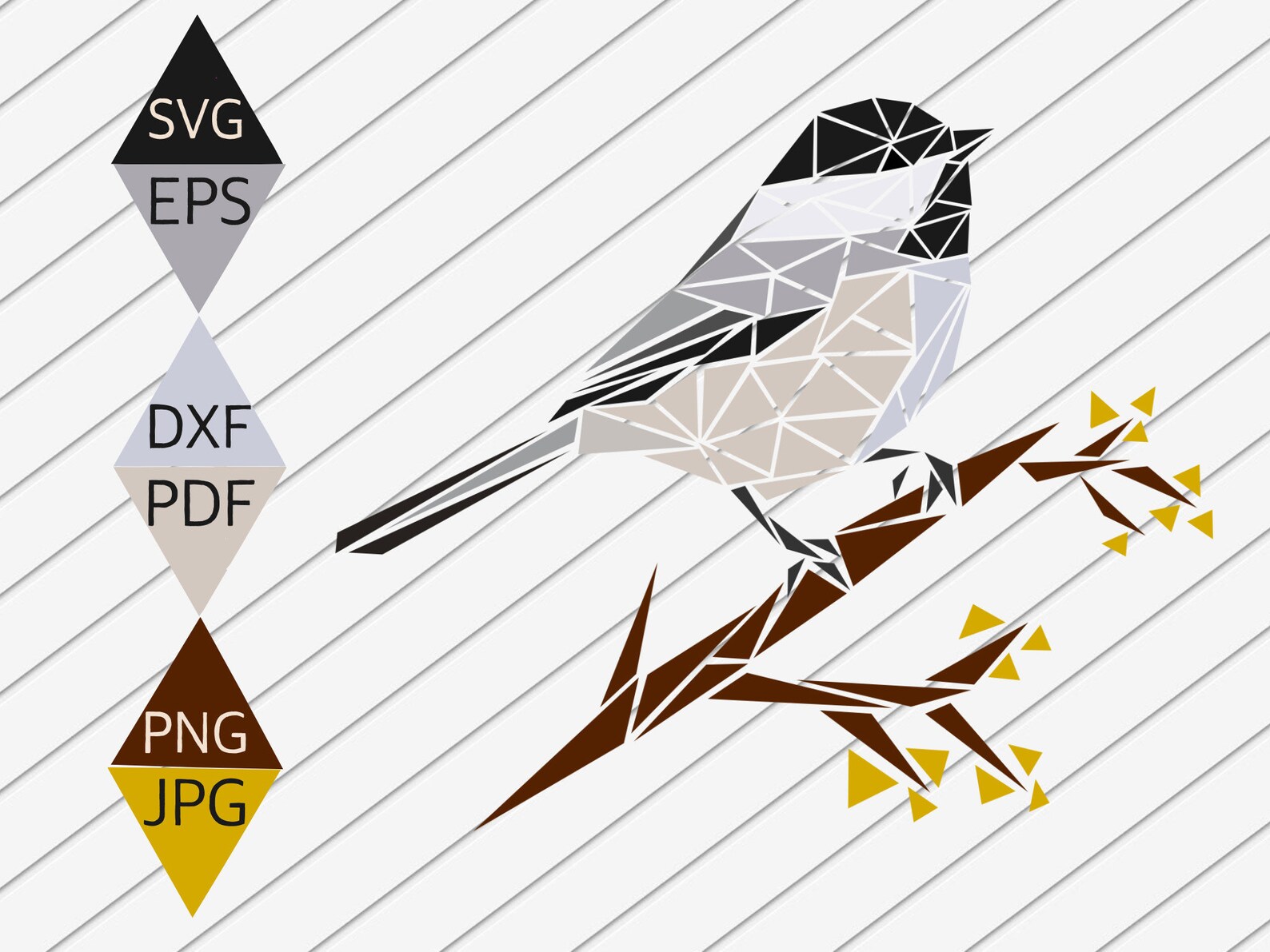 Bird SVG Black Capped Chickadee SVG Chickadee Bird SVG | Etsy