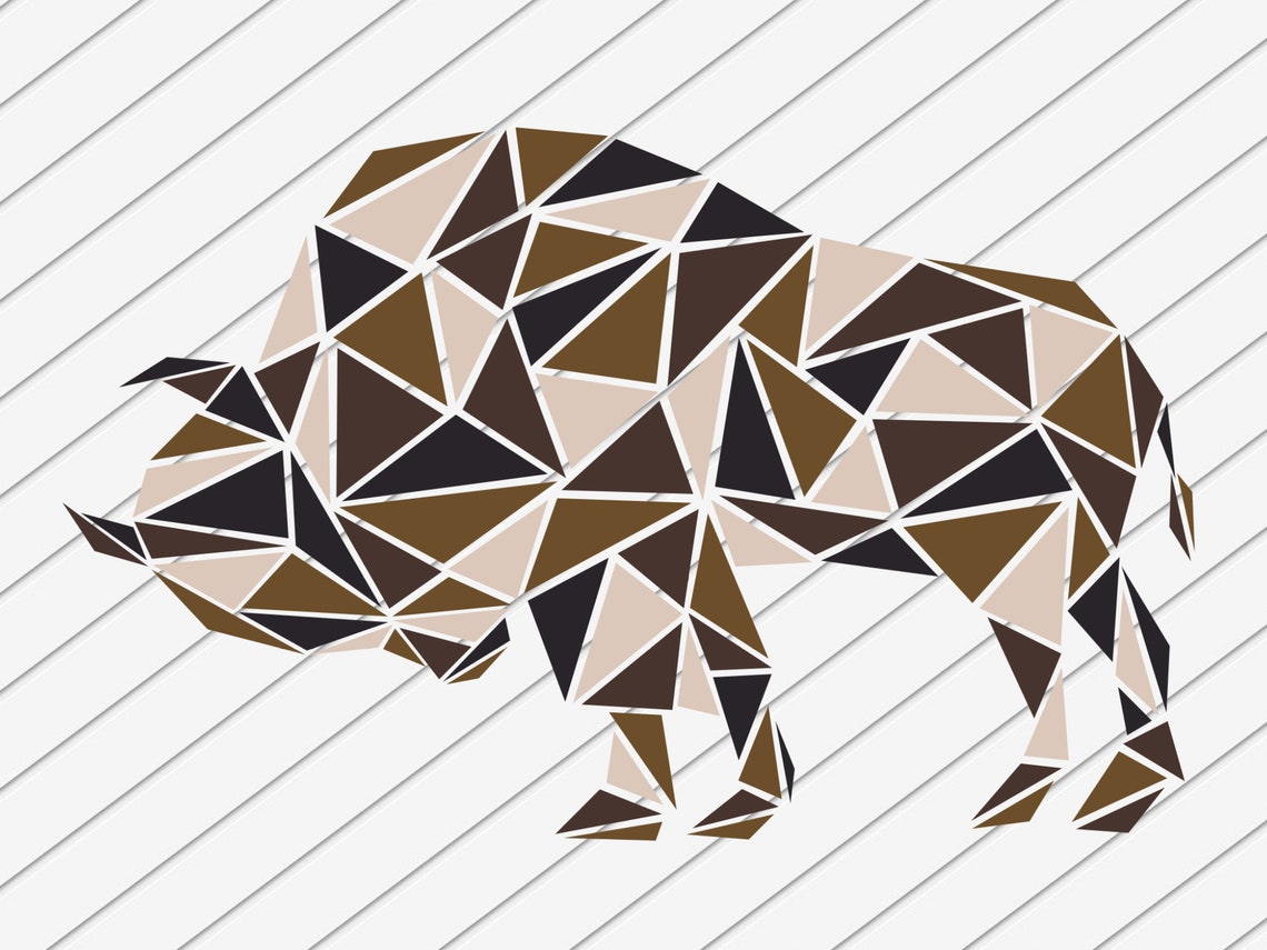 Buffalo Svg Rustic Bison Buffalo Svg Forest Buffalo Svg - Etsy
