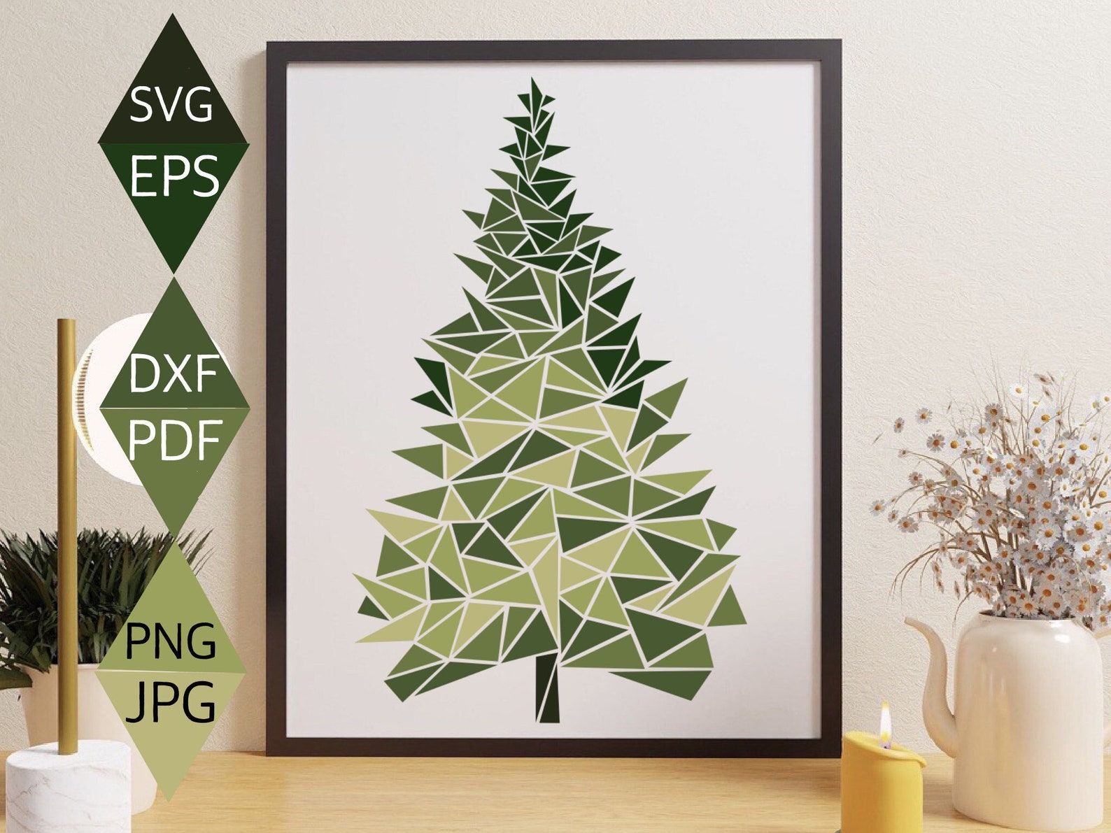 Farm Fresh Christmas Tree Svg, Rustic Christmas Tree Svg, Boho Svg ...